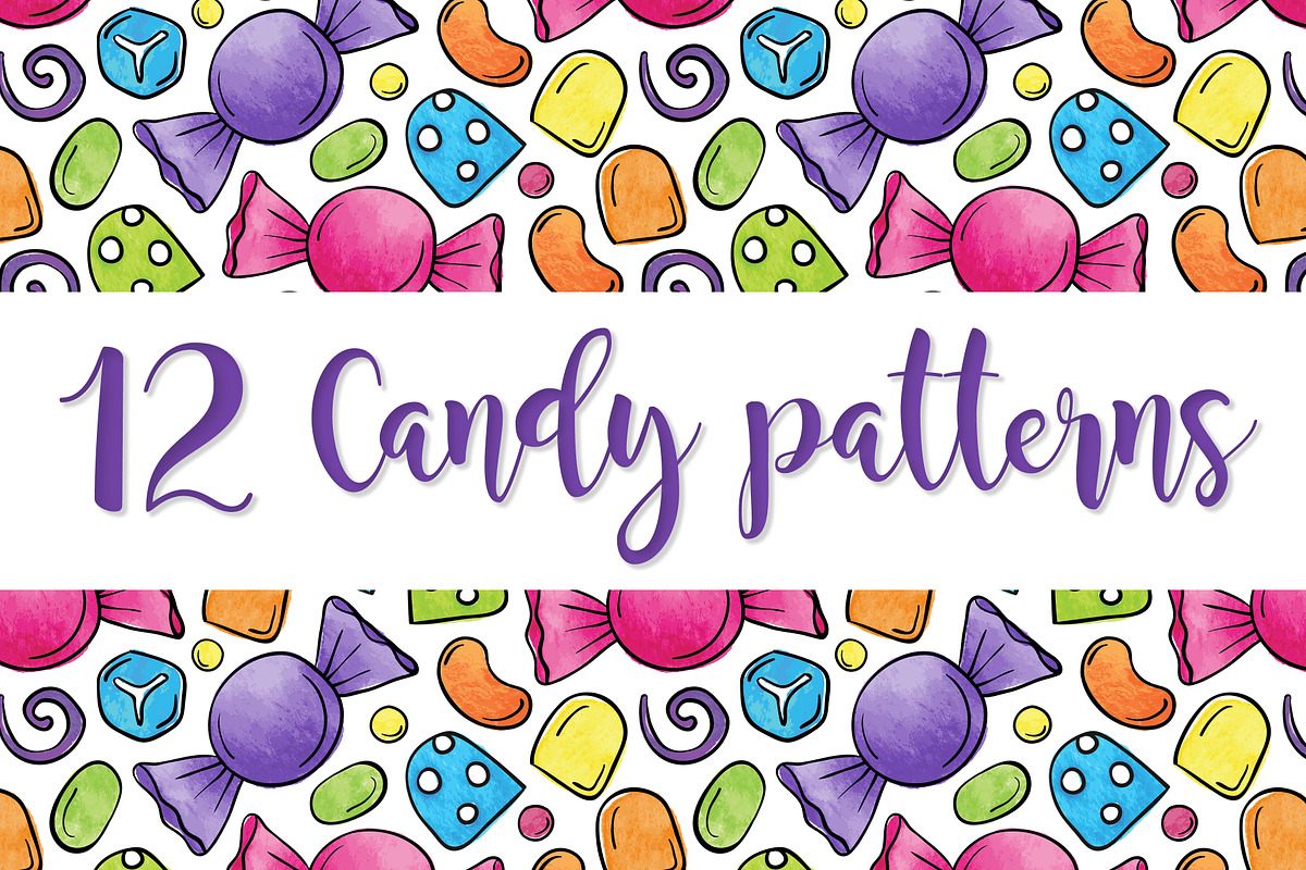 Photoshop Candy Patterns, a Pattern Graphic by Ale Estrada
