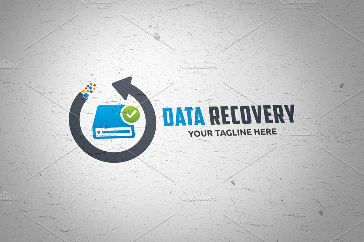 Data Recovery Logo, a Branding & Logo Template by Martin-Jamez