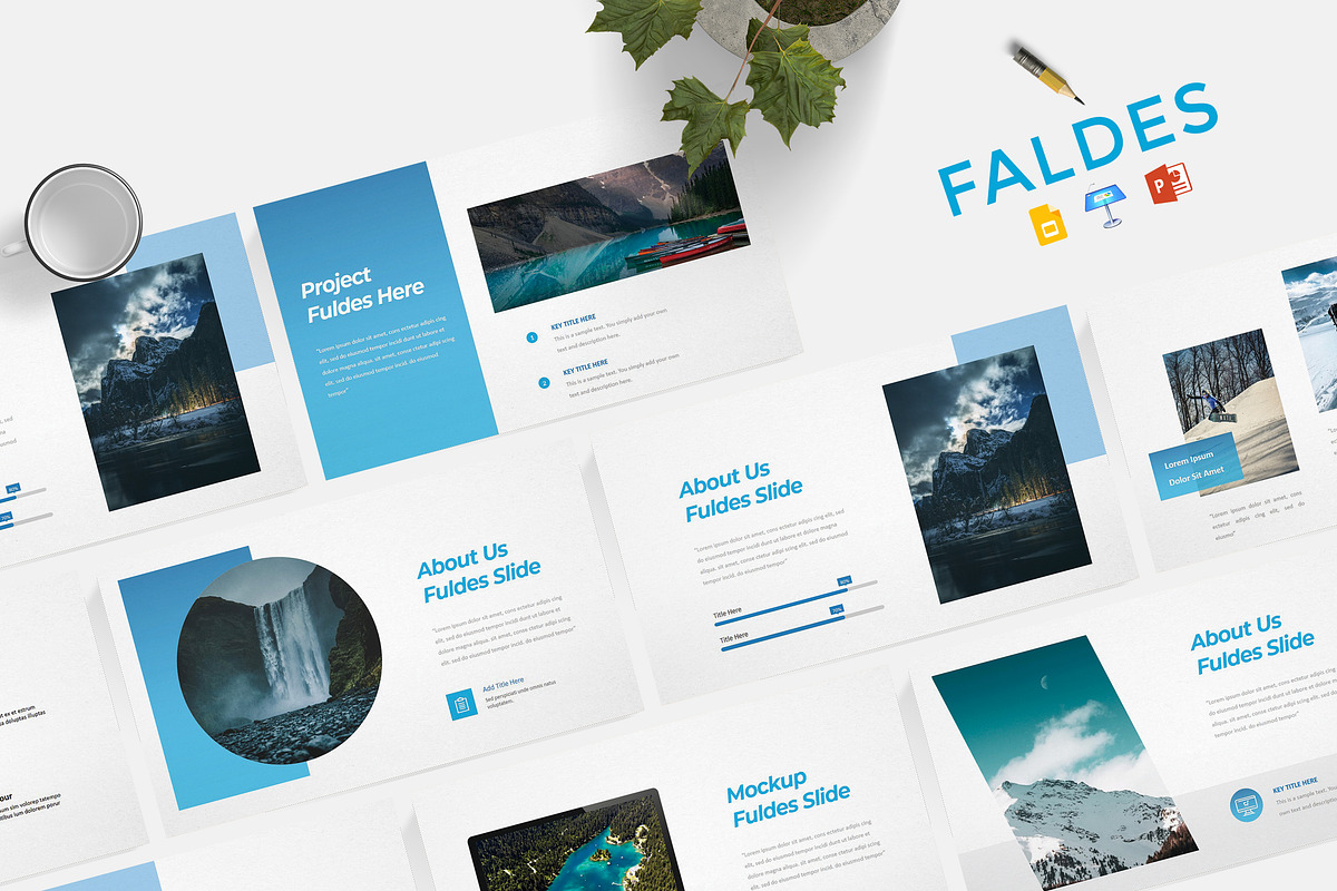 Faldes - Presentation Template, a Presentation Template by AQR Studio ...
