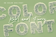 Bold & Furry - Color Font, a Font by Deeezy