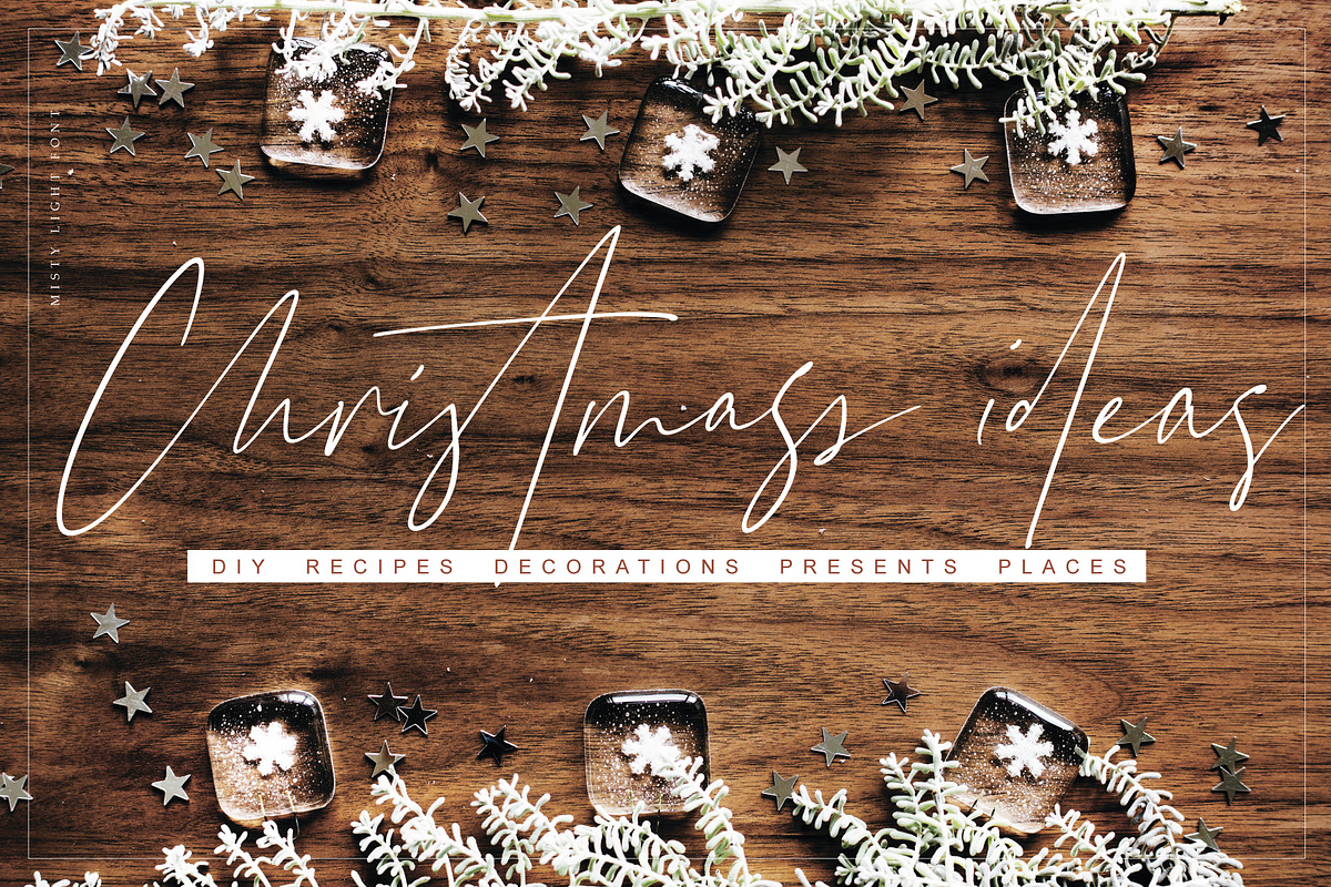 Misty Light font, a Script Font by SiDesign