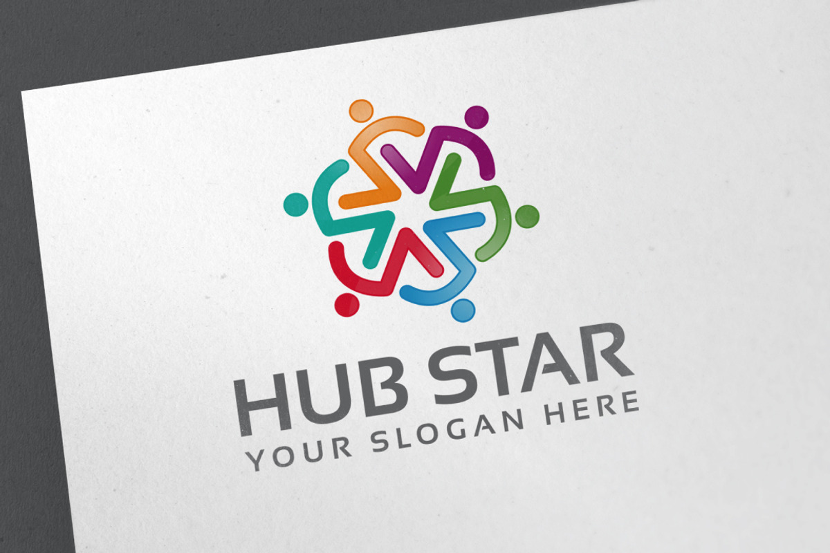 Hub Star Logo, a Branding & Logo Template by emotions76