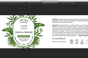 Tropical Label Template, a Stationery Template by AIW SOLUTIONS ...