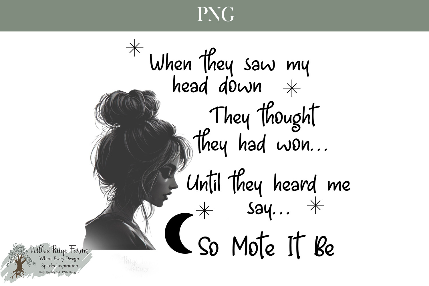 So mote it be, witch saying png, an Object Illustration by Willow Paige ...