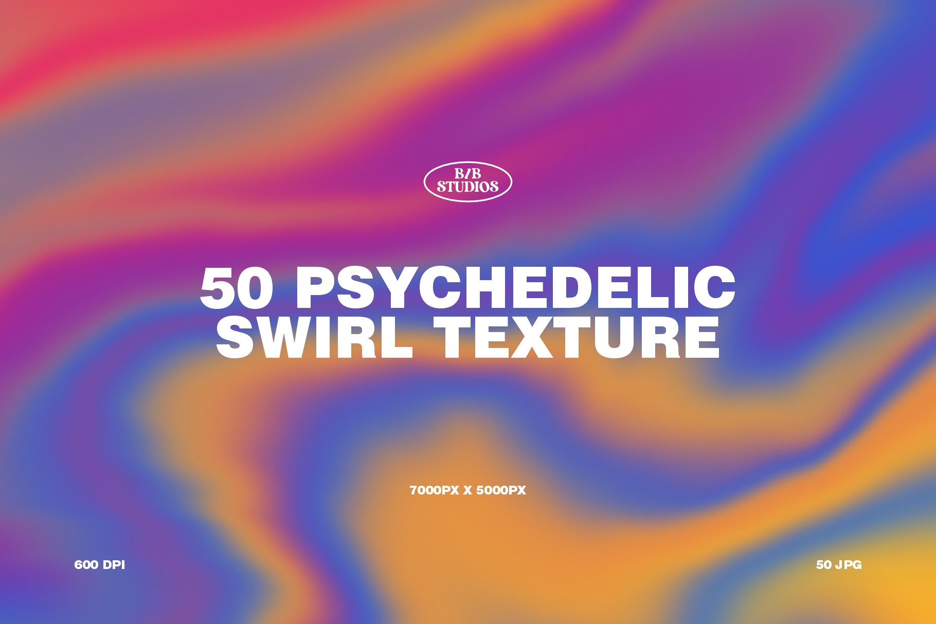 50 Psychedelic Swirls Texture, a Texture Graphic by B/B STUDIO