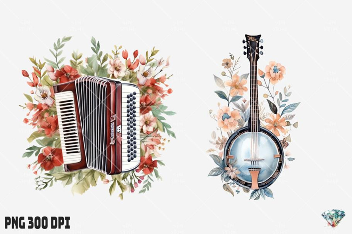 Flower Musical Instrument, an Illustration by Gemstone