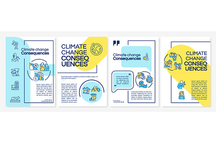 Climate change brochure template, a Brochure Template by bsd studio
