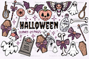 Spooky Halloween PNG Clipart pack, an Illustration by Sonch' s Curiosities