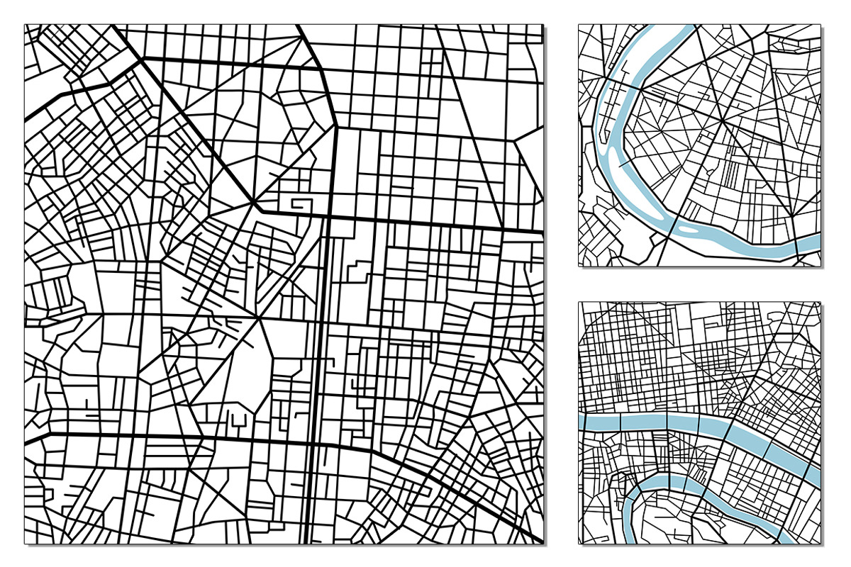 15 street maps textures, a Texture Graphic by Lina_Lisichka | Creative ...