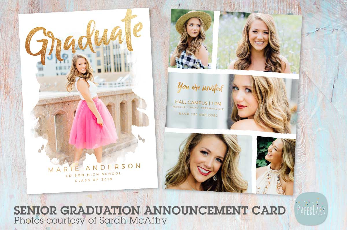 AG029 Senior Graduation Card, a Card Template by Paper Lark