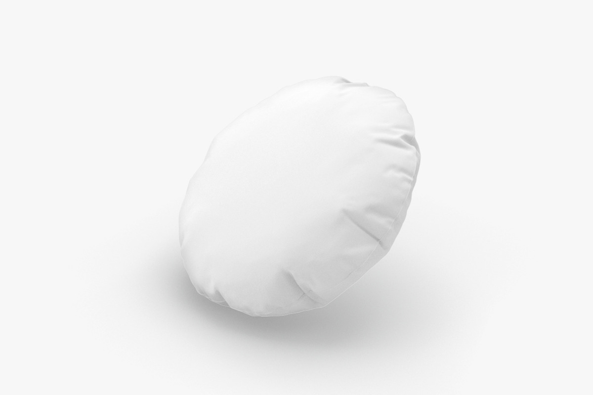 Round Bed Pillow 3D Model, an Object 3D Model by rebrandy