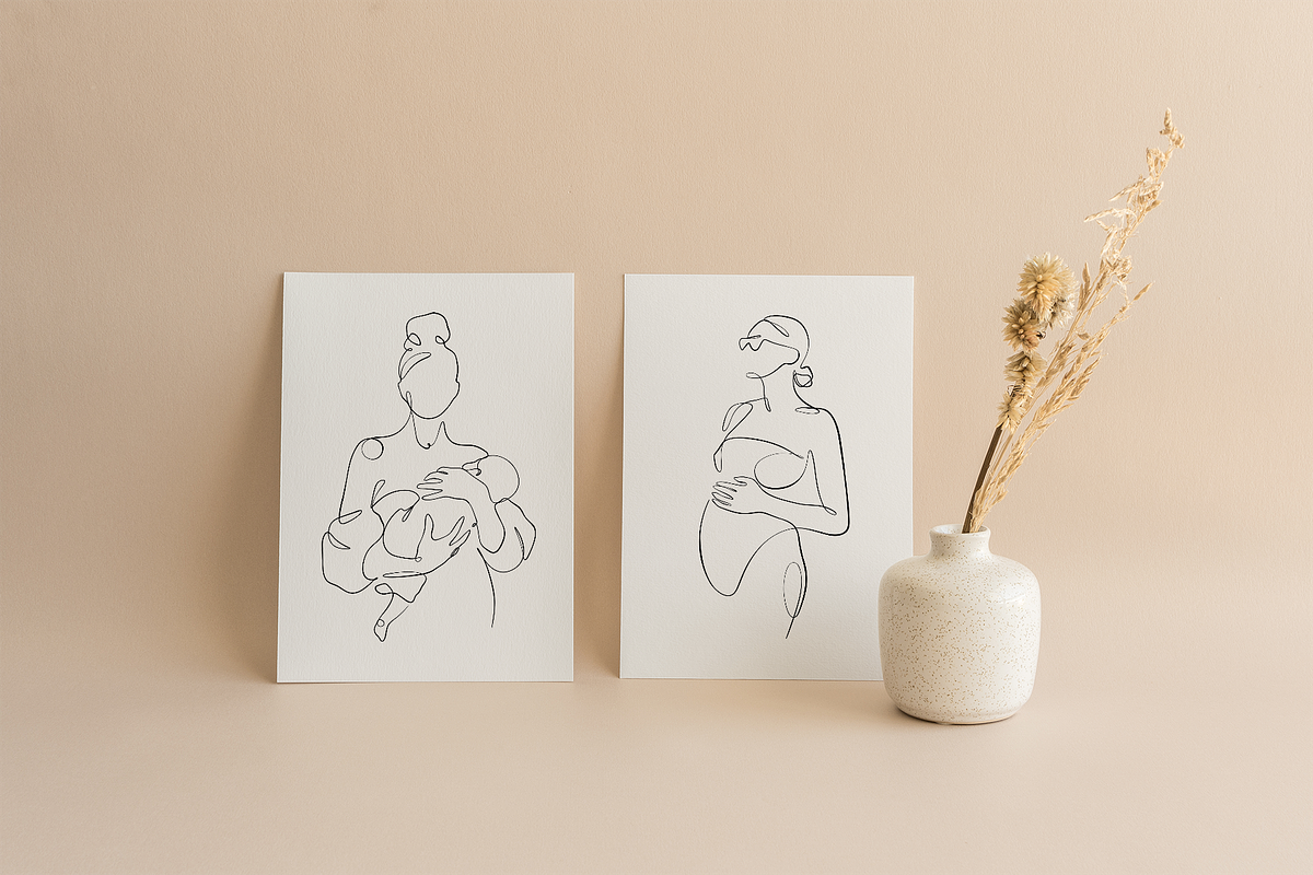 Mama - motherhood illustrations, a Person Illustration by Anna.Klets