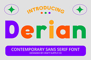 Derian – Contemporary Font, a Sans Serif Font by Craft Supply Co.