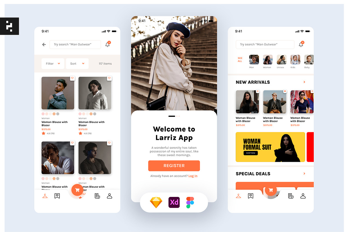 Ecommerce Store App UI Kit, an UI Kit Template by Neermana