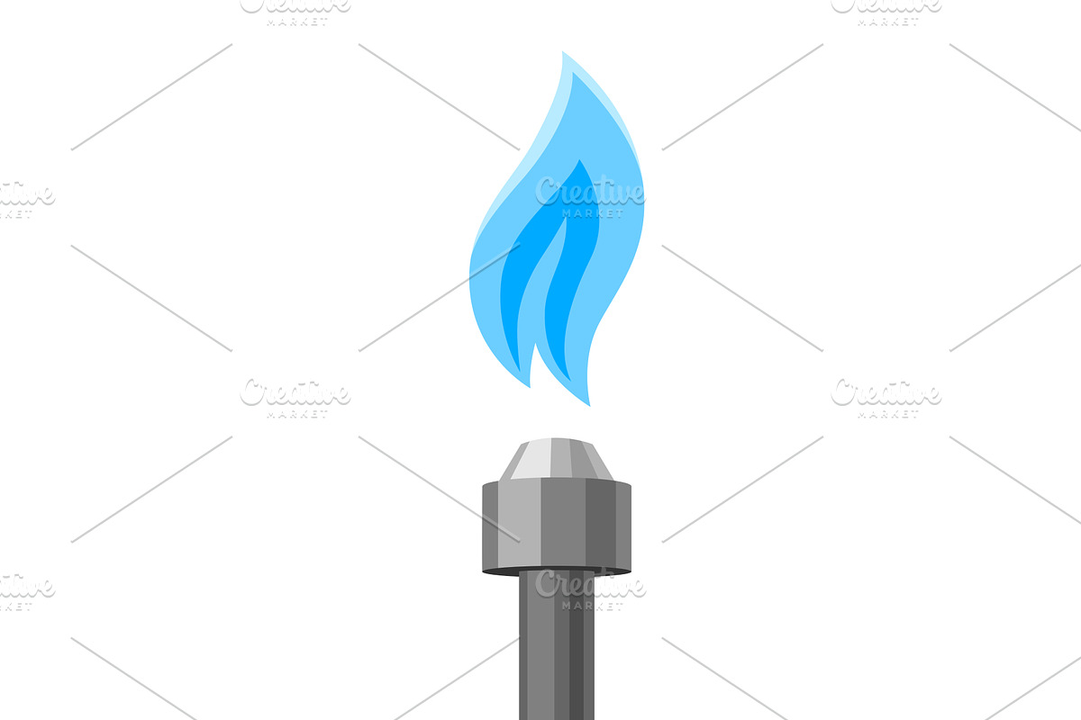 Illustration of natural gas, a Technology Illustration by incomible ...