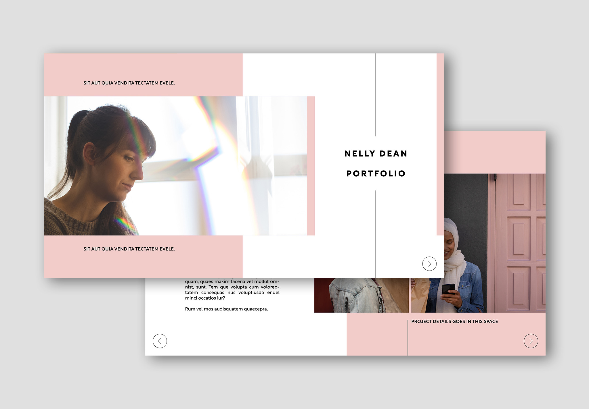 Pink Interactive Portfolio, a Presentation Template by wavebreak