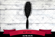 Hair Brush SVG, Haidresser SVG, an Object Graphic by The Silhouette Queen