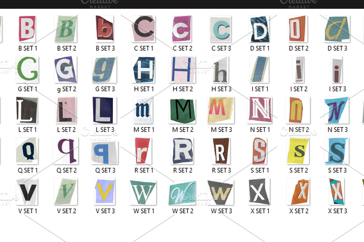Ransom Note Font