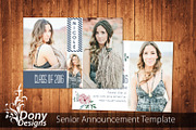 Senior Graduation Card -SE001, a Card Template by DonyDesigns