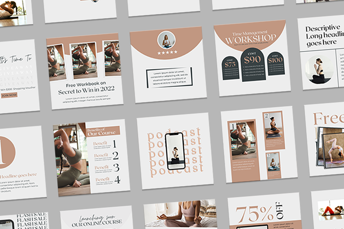 Instagram Creator for Yoga Coach Canva