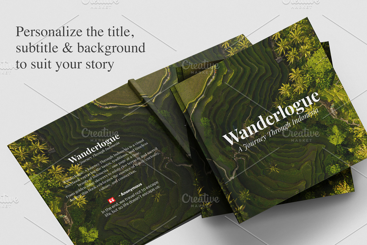 Coffee Table Book Template in Canva