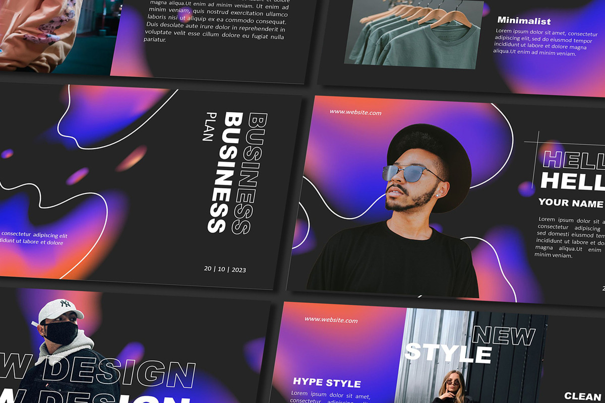 Gradient Powerpoint Template A Presentation Template By Sky Creation