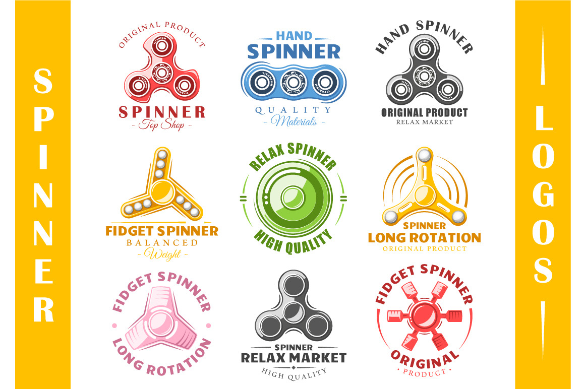 9 Spinner Logos Templates Vol.2, a Branding & Logo Template by Art Design
