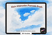 Elixir Watercolor Procreate Pack, a Brush Add-On by ArtbyHien