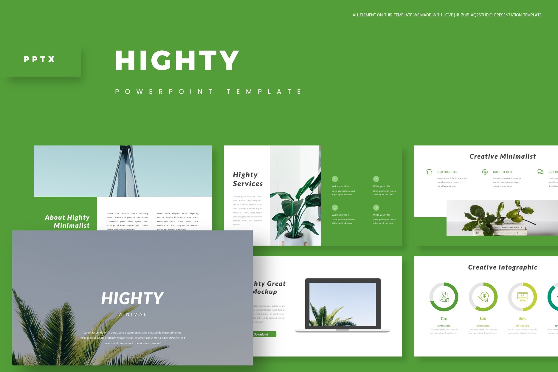 Highty - Powerpoint Template, a Presentation Template by AQR Studio