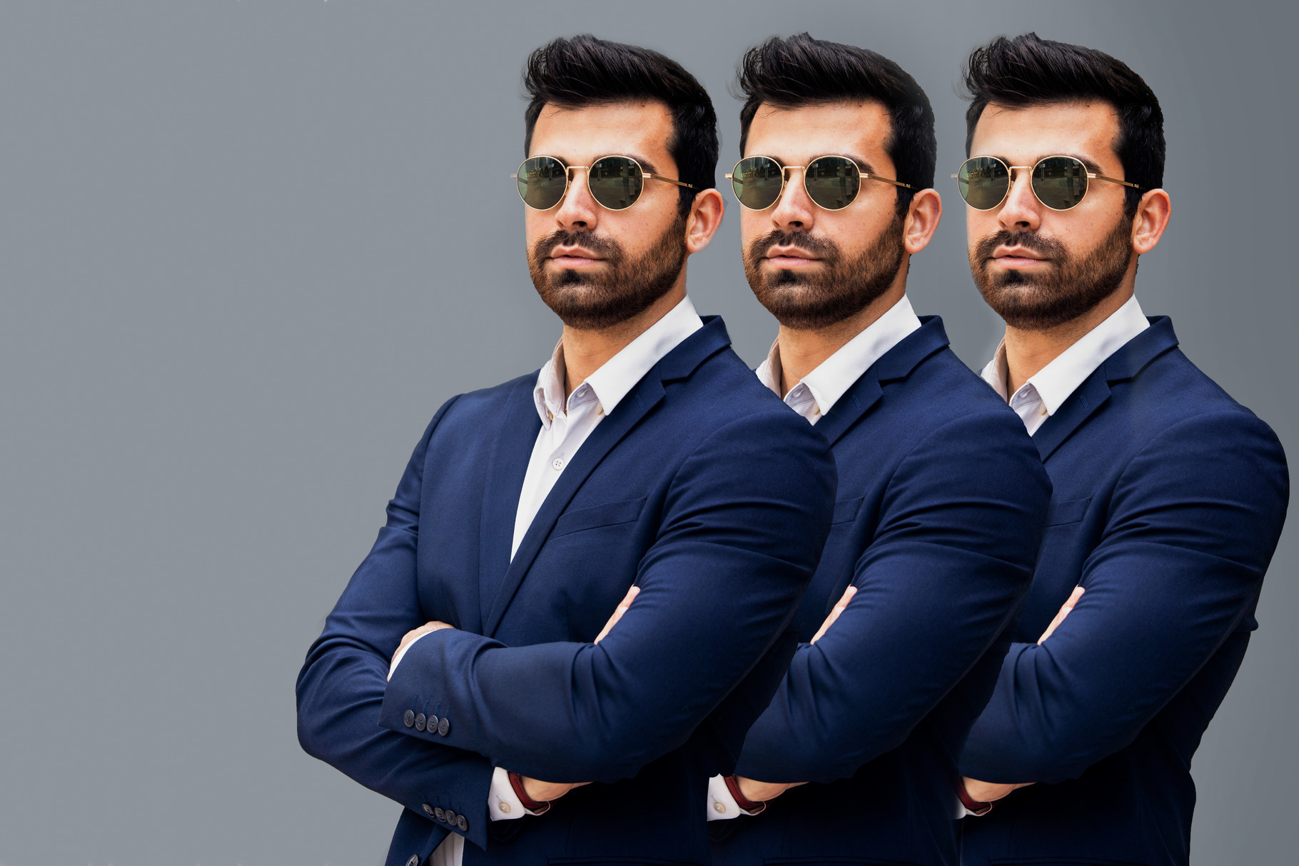 Three images of the same person, a Business Photo by Perpis