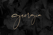 Georgia Script, a Script Font by vuuuds