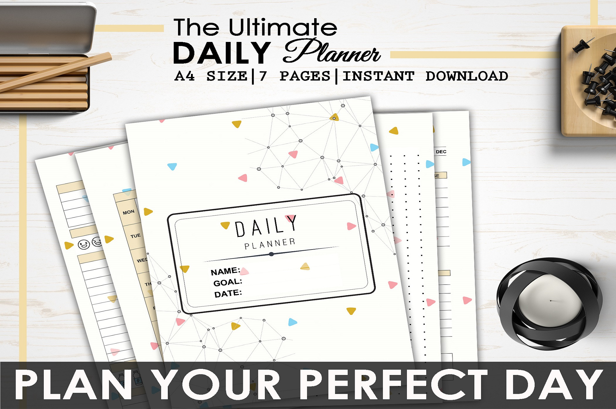 Daily Planner, a Templates & Theme by Wow Designs