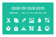 Squid Ink Solid Icon Pack, a Solid Icon by Web Icon Set