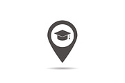 University location icon, an Education Illustration by bsd studio