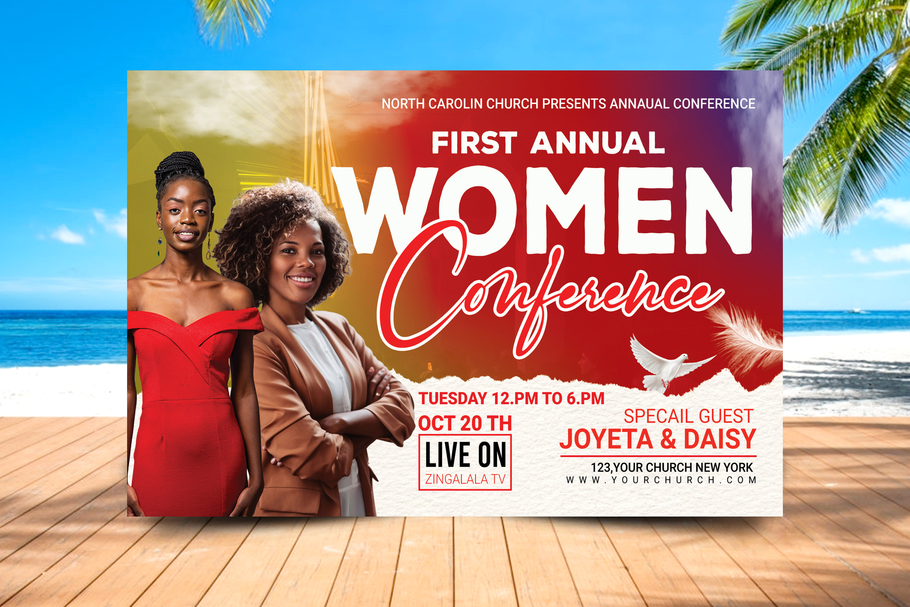 Women’s Conference Flyer, a Flyer Template by Poushe Design