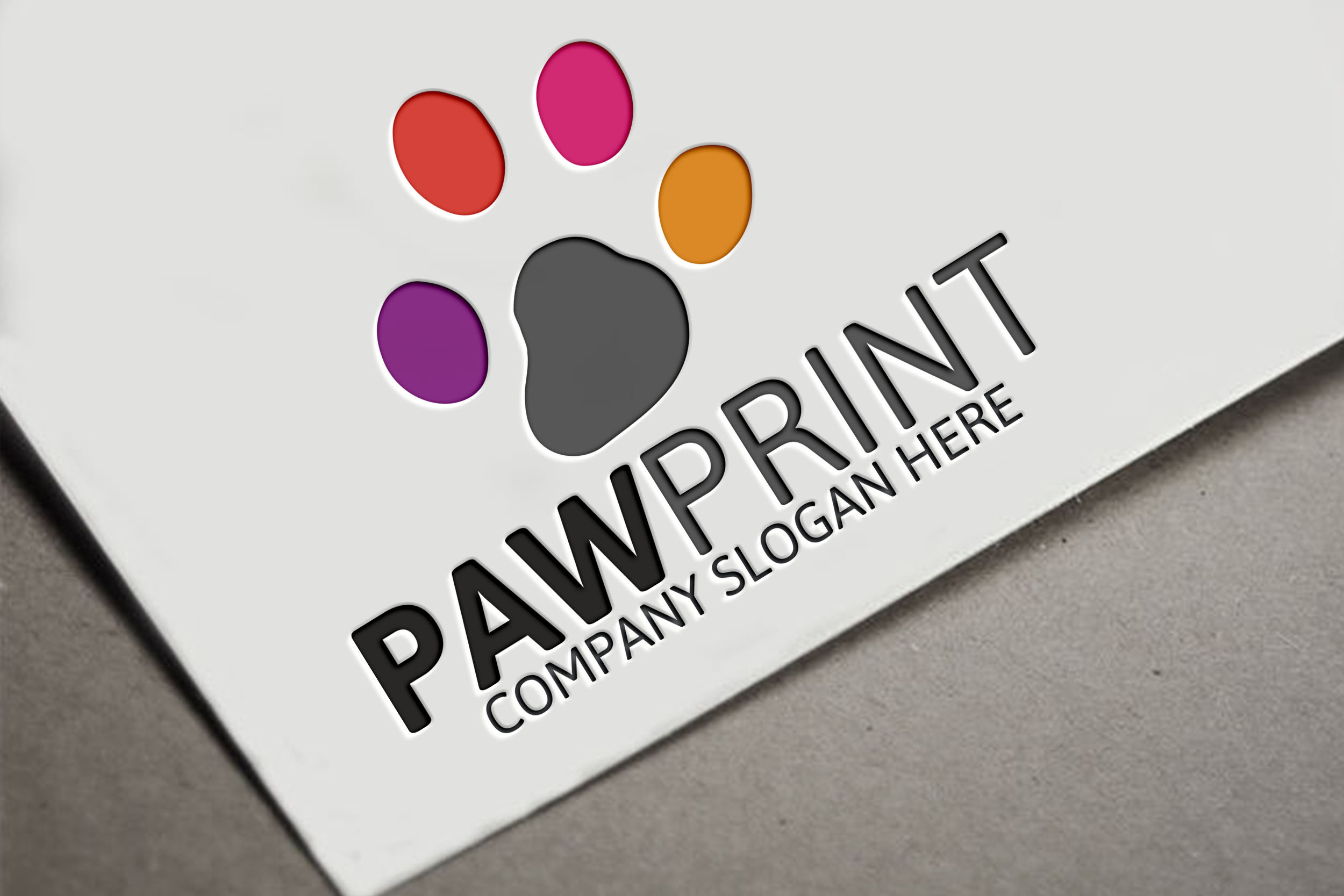 Paw Print Logo, a Branding & Logo Template by Josuf Media