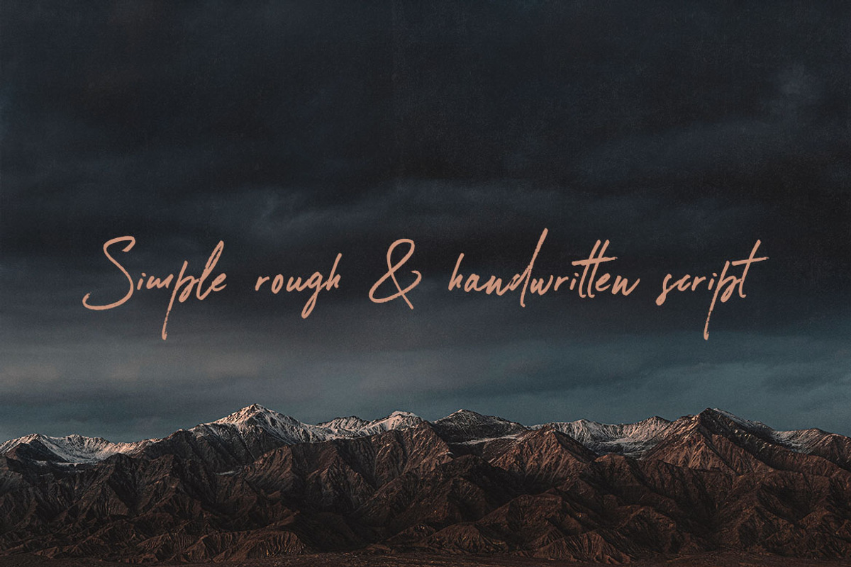 Relaxing Causal Brush Script, a Script Font by Deeezy