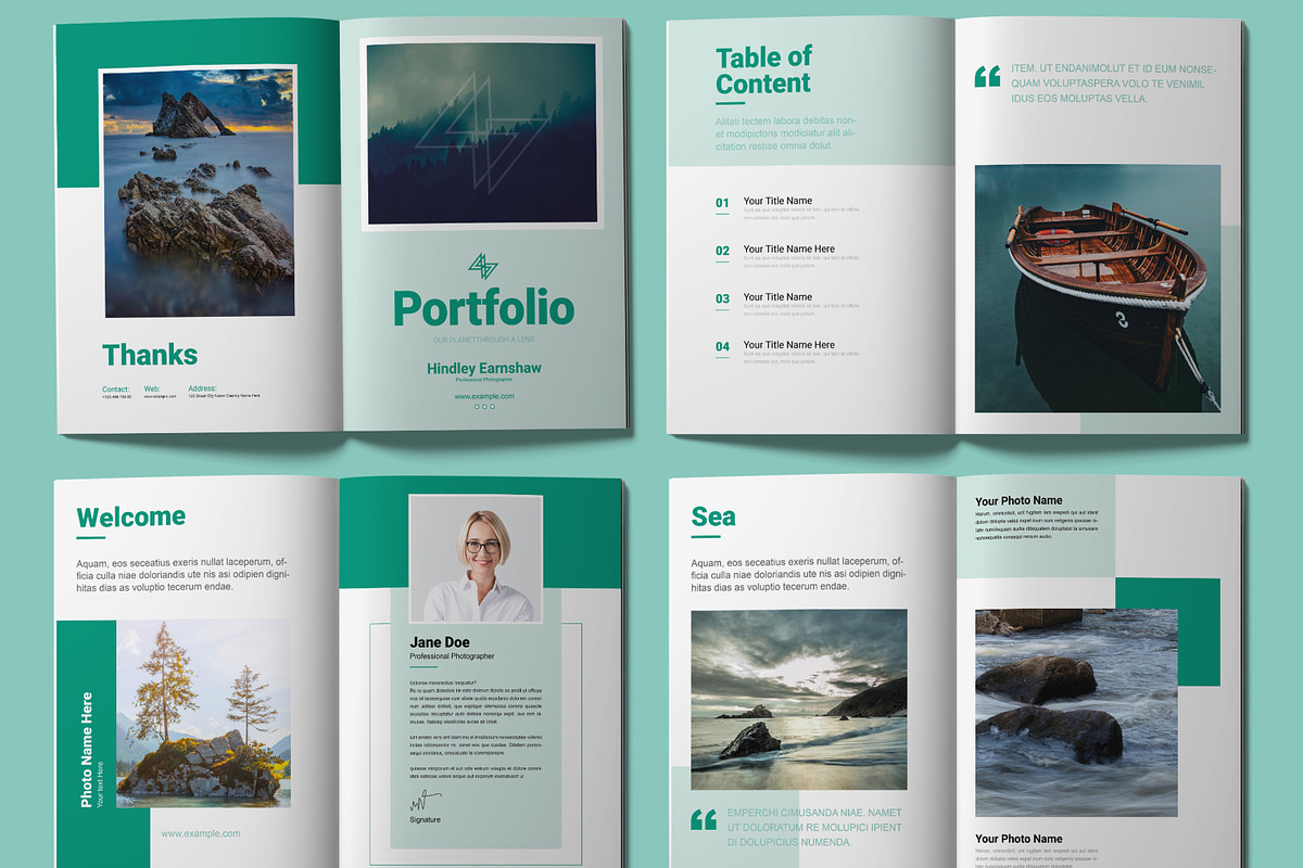 Portfolio Photobook Brochure Design