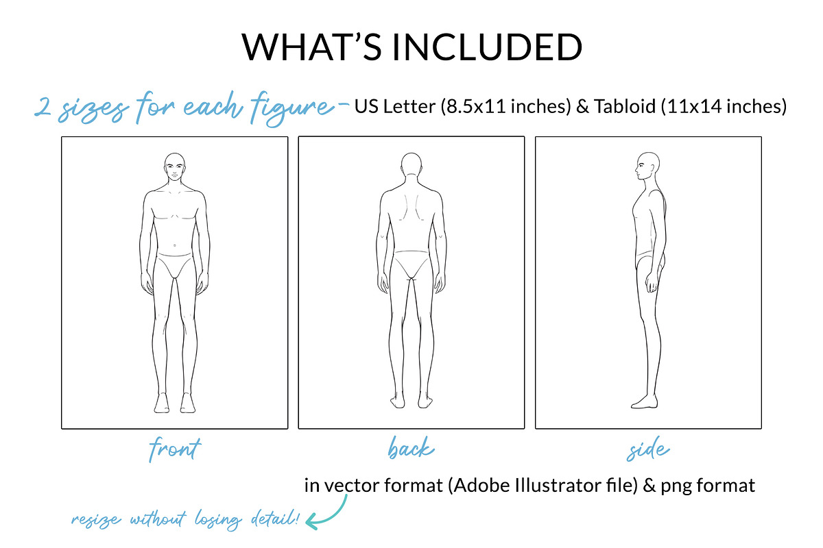 Male Straight Pose Croquis, a Person Illustration by Art by Lin