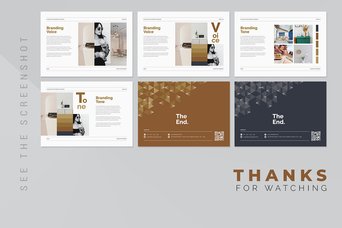 Minimalist Brand Identity Guidelines, a Presentation Template by ...