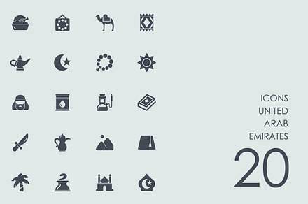 United Arab Emirates icons | Icons ~ Creative Market