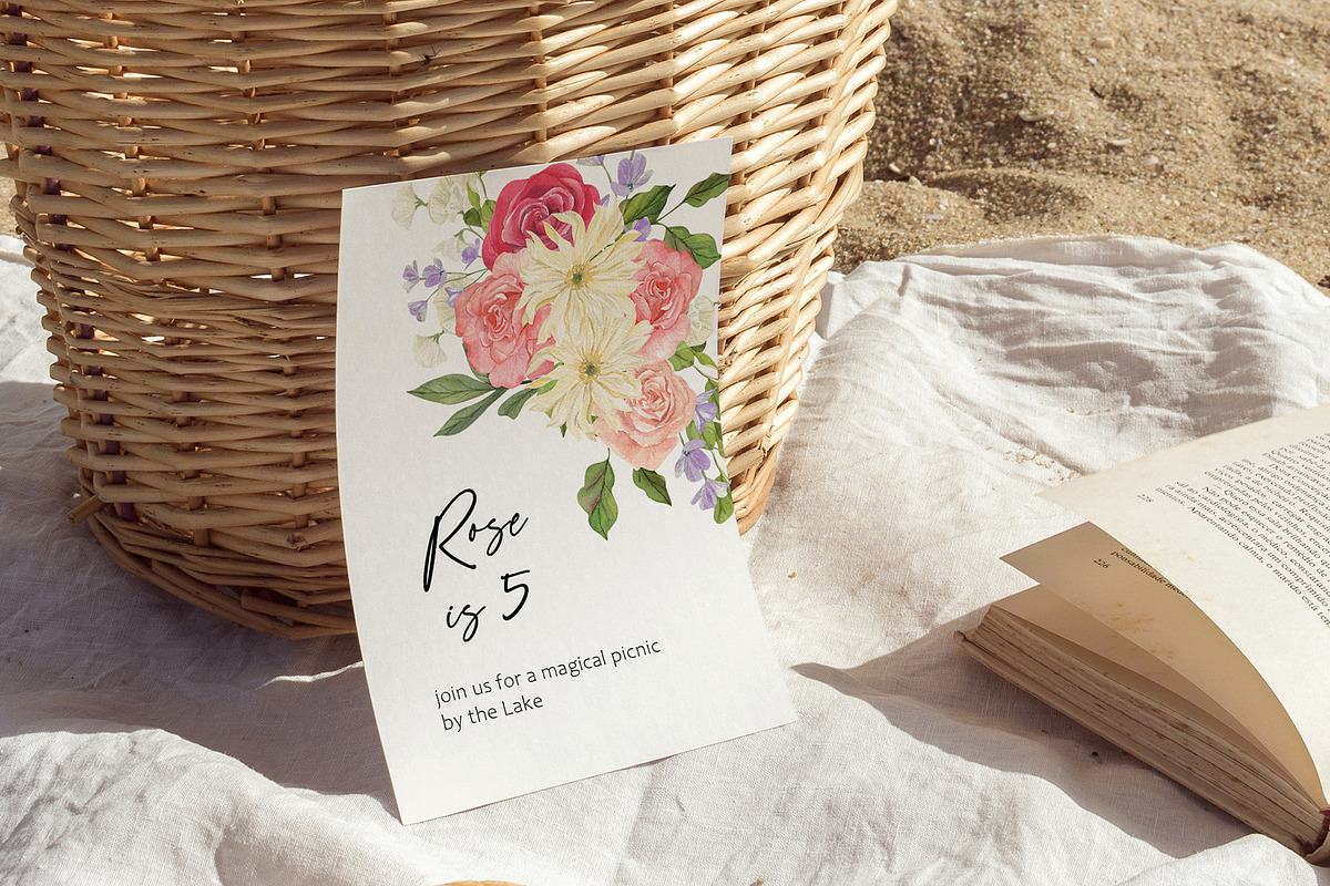 Garden Party Watercolor Florals, a Decorative Illustration by Catch the ...