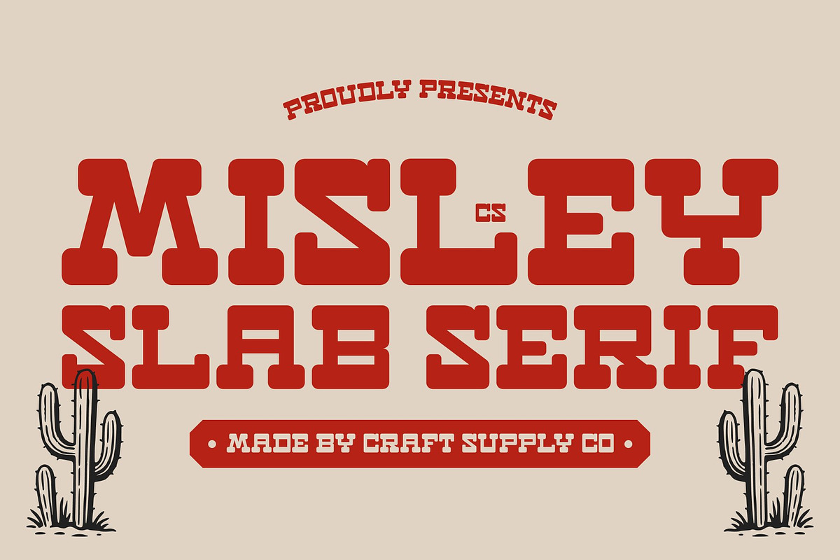 CS Misley – Western Display Font