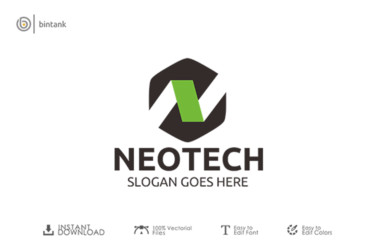 Neotech - N Logo, a Branding & Logo Template by Bintank Studio