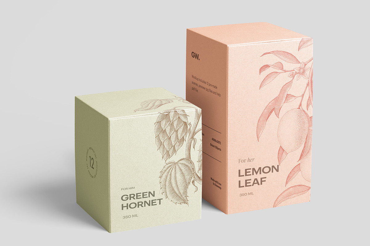 Box Mockup Bundle, a Packaging Mockup by GraphicWave