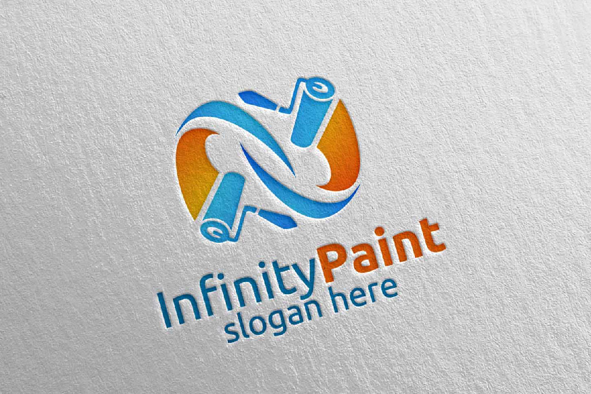 Infinity Painting Business logo, a Branding & Logo Template by denayunebgt