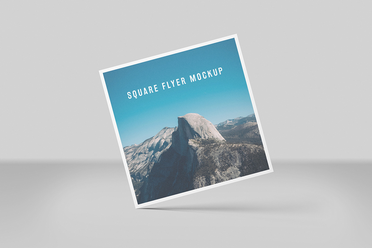 Square Flyer Mockup, a Print Template by professorinc