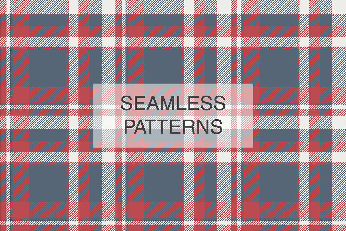 #87 Modern Plaids in Faded Colors, a Pattern Graphic by Plaid4You