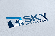 Sky Development Logo Design, a Branding & Logo Template by free2fonts