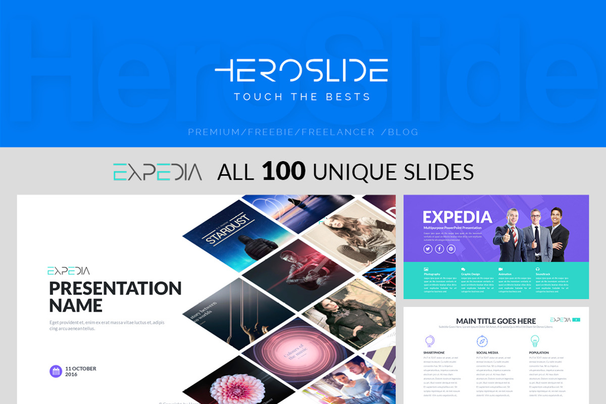 Expedia Business Powerpoint Template, a Presentation Template by MeemSlide